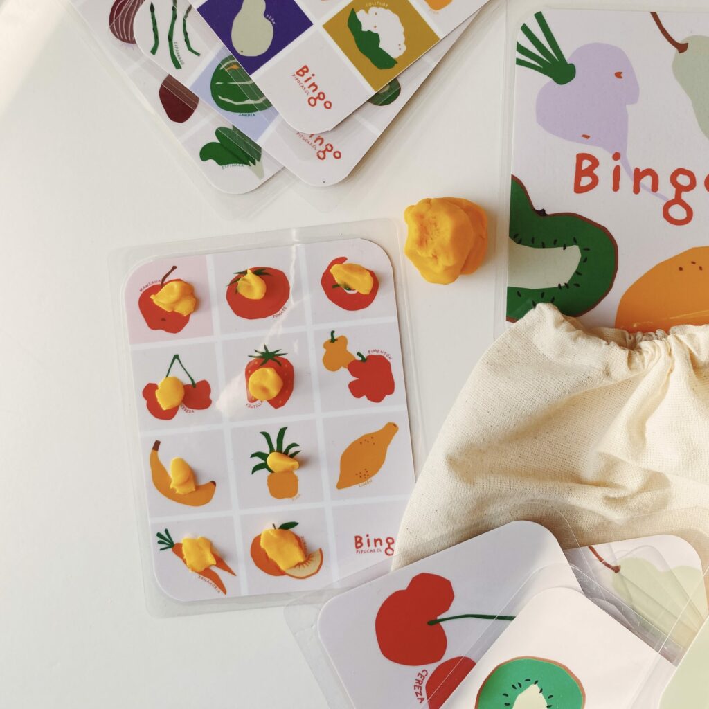 ¡Bingo! -Frutas y Verduras - Pipocas